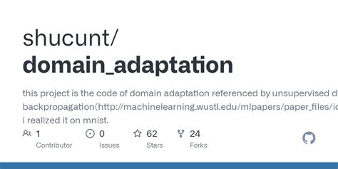 GitHub Shucunt Domain Adaptation This Project Is The Code Of Domain Adaptation Referenced By