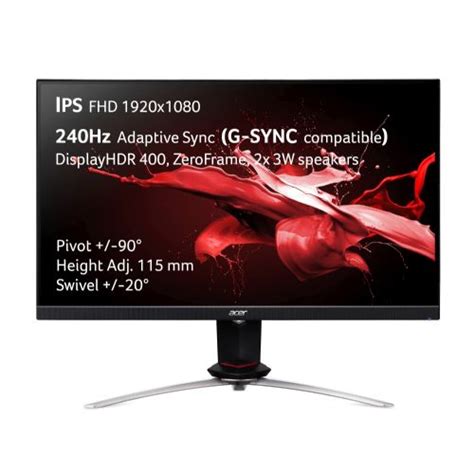 Monitor Acer Nitro XV253QXbmiiprzx (24,5) 62cm 240Hz | Enaa