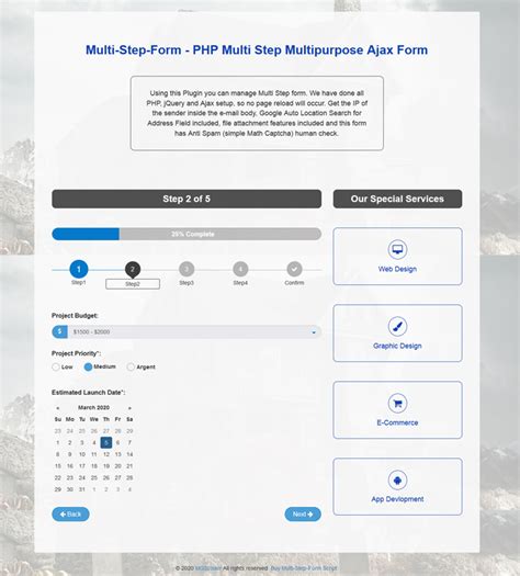 Multi Step Form Php Multi Step Multipurpose Ajax Form By Mgscoder