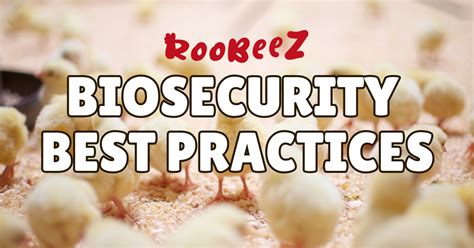 Biosecurity Best Practices — Roobeez