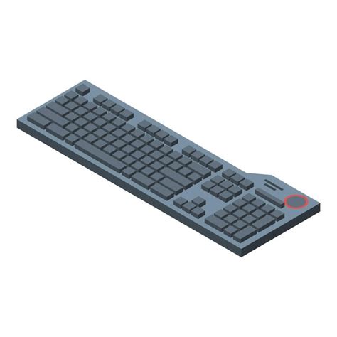 Premium Vector Workplace Keyboard Icon Isometric Of Workplace Keyboard Vector Icon For Web