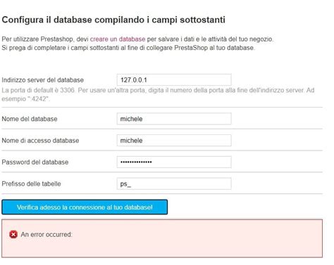 Error Without Description Installing Prestashop For The First Time