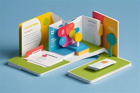 Premium Photo Interactive Popup Element Business Card
