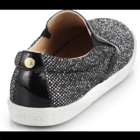 Jimmy Chou Black And Silver Shoes Gem