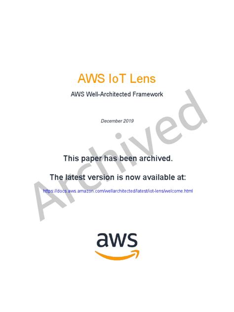 Deployment Aws Iot Pdf Internet Of Things Amazon Web Services