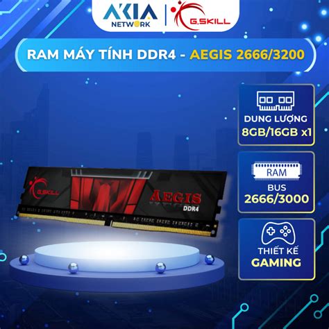 Ram Máy Tính G Skill Aegis Ddr4 8gb 16gb 2666 3200 Chính Hãng Bảo Hành 36 Tháng Shopee Việt Nam
