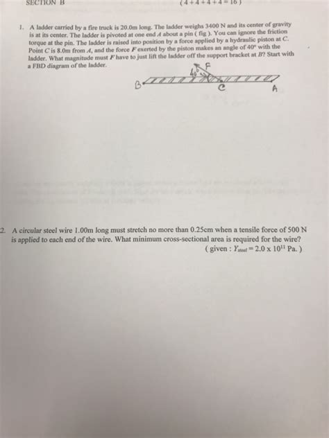 solved section a i if the torque on an object adds up to