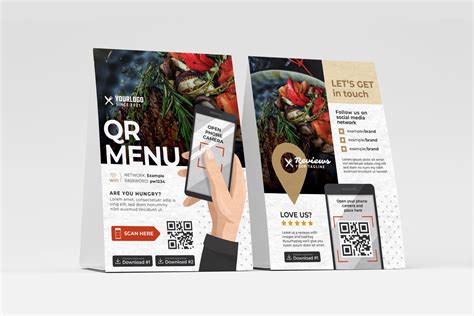 Qr Code Flyer Templates Vol4 Psd Ai Vector Brandpacks