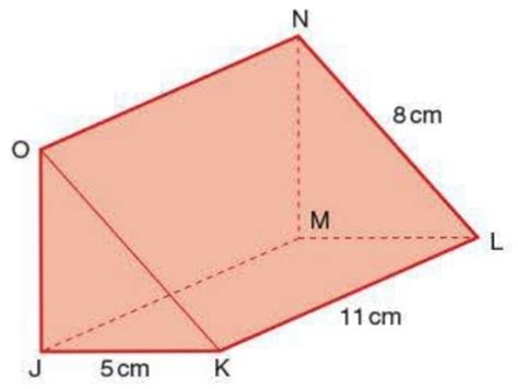 Solved The Diagram Shows A Triangular Prism Its Cross Section Is A Right Angled Triangle