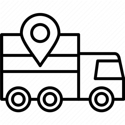 Asset Tracking Address Delivery Map Distribution Icon Icon
