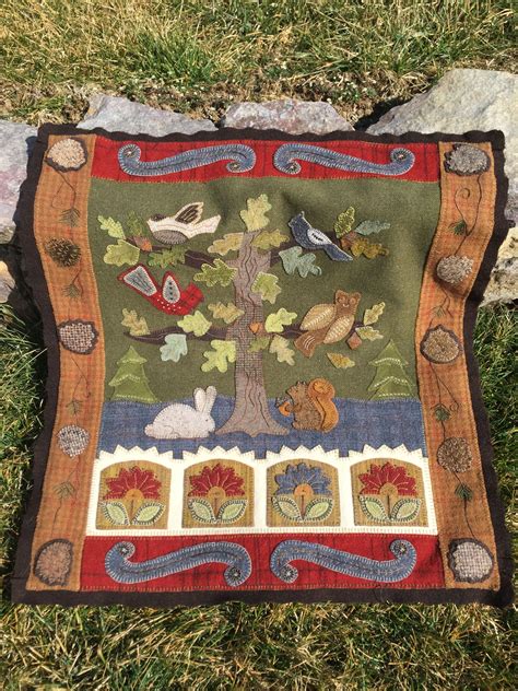 My Rebekah L Smith 2016 Mystery Block Wall Hanging Wool Applique Quilts