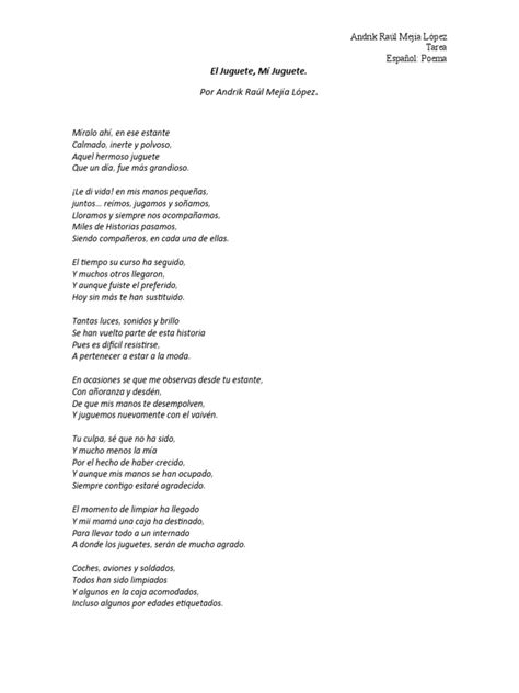El Juguete Mí Juguete Por Andrik Mejía López Pdf