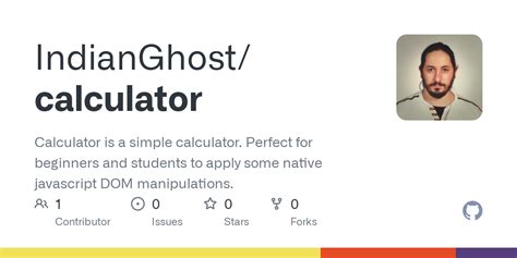 Github Indianghostcalculator Calculator Is A Simple Calculator Perfect For Beginners And