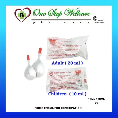 Prime Enema Sembelit Pump For Constipation 1s 10ml20ml Shopee