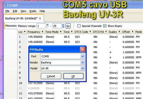 Chirp Versione 111 Software Free Yaesu Kenwood Icom Baofeng