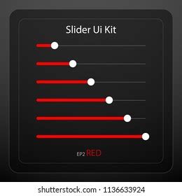 Slider Bar Kit Ui Design Dark Stock Vector Royalty Free 1136633924 Shutterstock