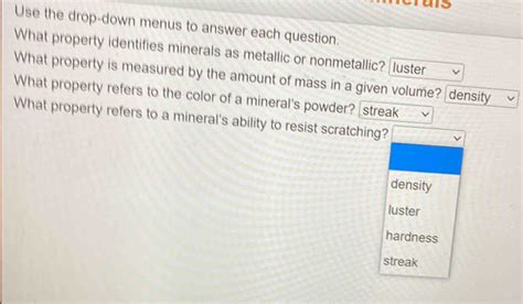 Solved Ais Use The Drop Down Menus To Answer Each Question Algebra