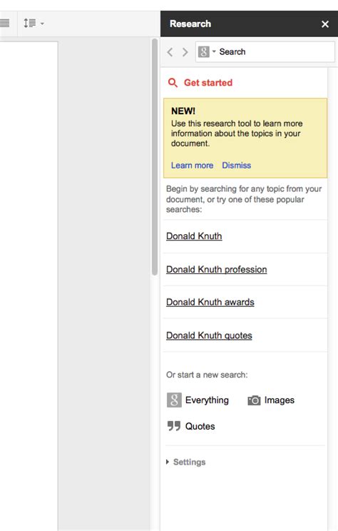 Google Docs Introduces New Sidebar Research Tool