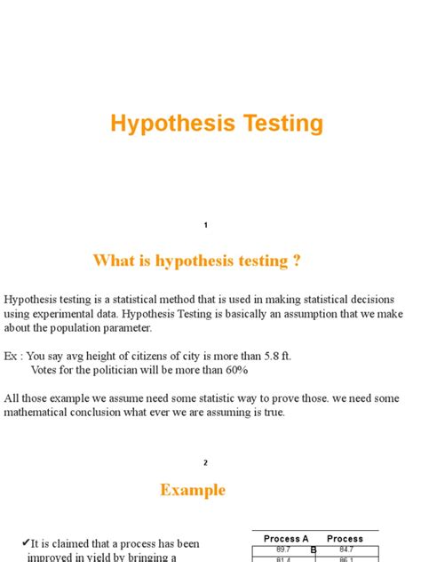 Hypothesis Testing Pdf Statistics Statistical Hypothesis Testing