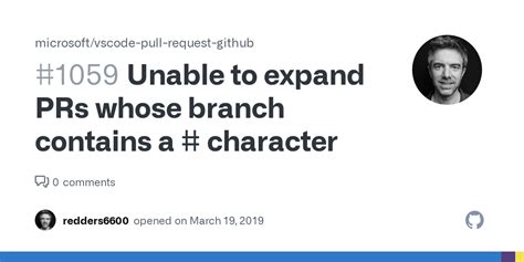 Unable To Expand Prs Whose Branch Contains A Character · Issue 1059