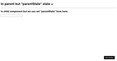 Lifting State Example React Codesandbox