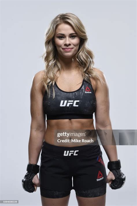 Paige Vanzant Poses For A Portrait During A Ufc Photo Session On
