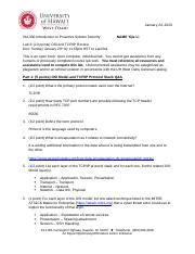 Understanding OSI And TCP IP Protocols In Network Security Course Hero