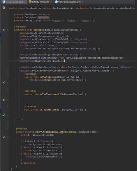 android tablayout kullanımı bilişim io