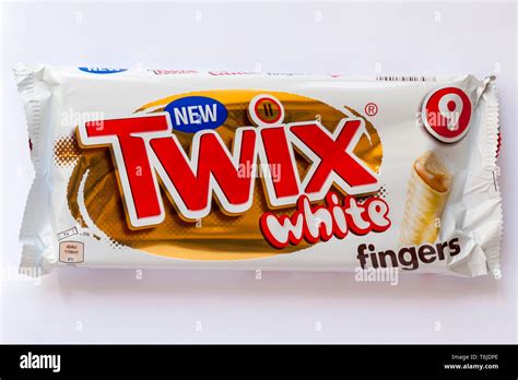Packet Of New Twix White Fingers Isolated On White Background White