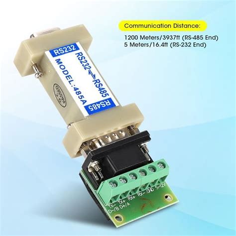 Sal Adaptateur De Communication Rs232 Vers Rs485 Convertisseur De Données Avec Décodeurs 36