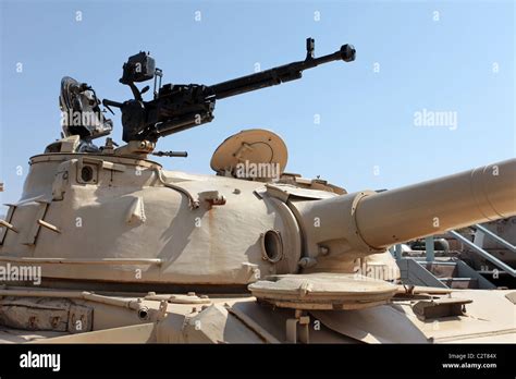 Soviet T 72 Battle Tank Turret And Machine Gun Advanced Weapon