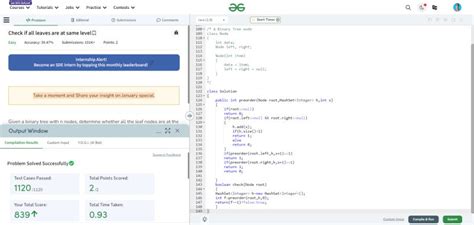Solved Potd Problem On Geeksforgeeks Kare Devisree Posted On The Topic Linkedin