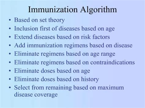 Ppt Immunization Algorithm Powerpoint Presentation Free Download Id747514