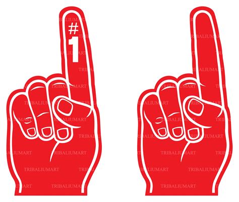 Foam Finger Coloring Page Printable 2025