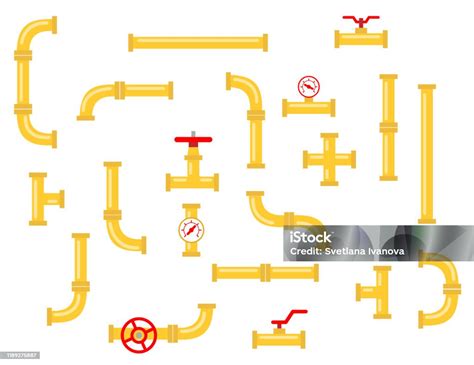 파이프라인의 예비 부품입니다 금속 및 플라스틱으로 만들어진 파이프 커넥터 관 튜브에 대한 스톡 벡터 아트 및 기타 이미지 관 튜브 관로 파이프라인 파도 Istock