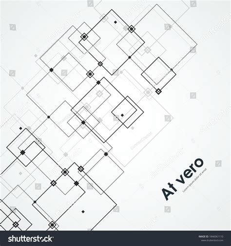 Vector Connections Dots Lines Black White Stock Vector Royalty Free 1846061110 Shutterstock