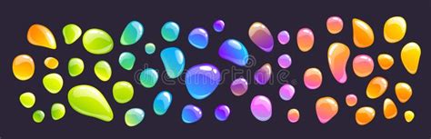 Dripping Green Slime With Blobs Seamless Border Pattern Stock Vector Illustration Of Flow