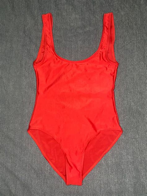 One Piece Red Swimsuit On Carousell