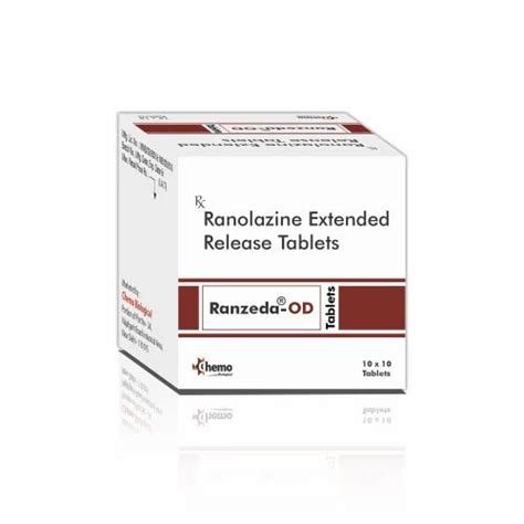 Ranolazine Extended Release Tablets 1000 Mg At ₹ 2720 Box In New Delhi