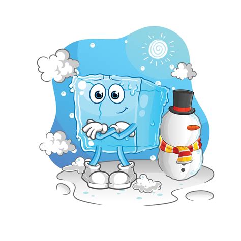 Ice Cube Cartoon Vector Vector Art At Vecteezy