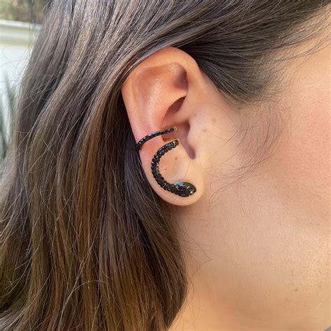 Arete Serpiente Lunar Verde Luna