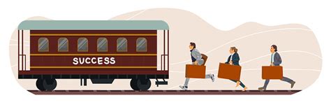 기차로 달리는 가방을 가진 남자 플랫 디자인 일러스트레이션 벡터 기차에 대한 스톡 벡터 아트 및 기타 이미지 기차 실패