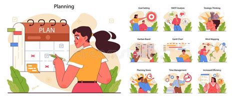 Planning And Organization Of Tasks On Board Set Character Planning