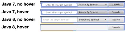 Javafx Styling Broken After Upgrade From Java 7 Stack Overflow