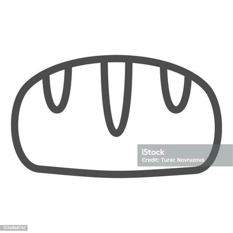 빵 라인 아이콘 베이커리 개념 흰색 배경에 덩어리 기호 모바일 개념 및 웹 디자인에 대 한 개요 스타일에 빵 아이콘 덩어리 벡터 그래픽 10에 대한 스톡 벡터 아트 및 기타