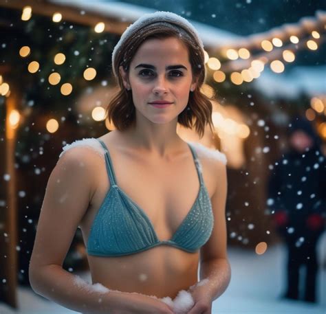 Emma Watson Bikini Christmas Ai Generated By Aiconfusion On Deviantart