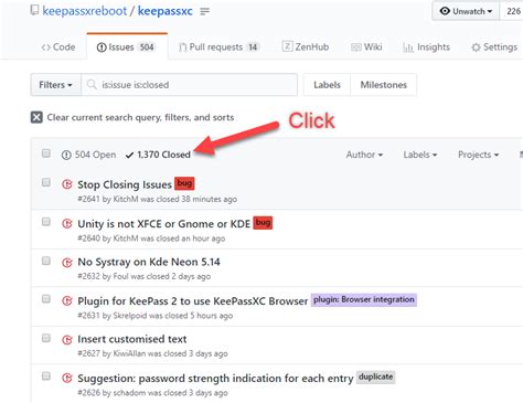 stop closing issues · issue 2641 · keepassxreboot keepassxc · github