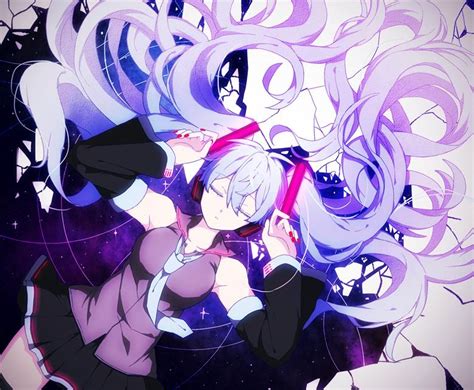 宇宙の音に耳を倾けて はきゅ的初音未来pixiv插画图片 BoBoPic