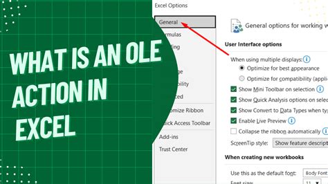 What Is An OLE Action In Excel Earn And Excel