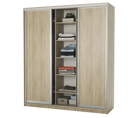 Купить Шкаф купе 3 х дв Премиум с полками и со штангами 180х60х220 Дуб Сонома Цена 44090